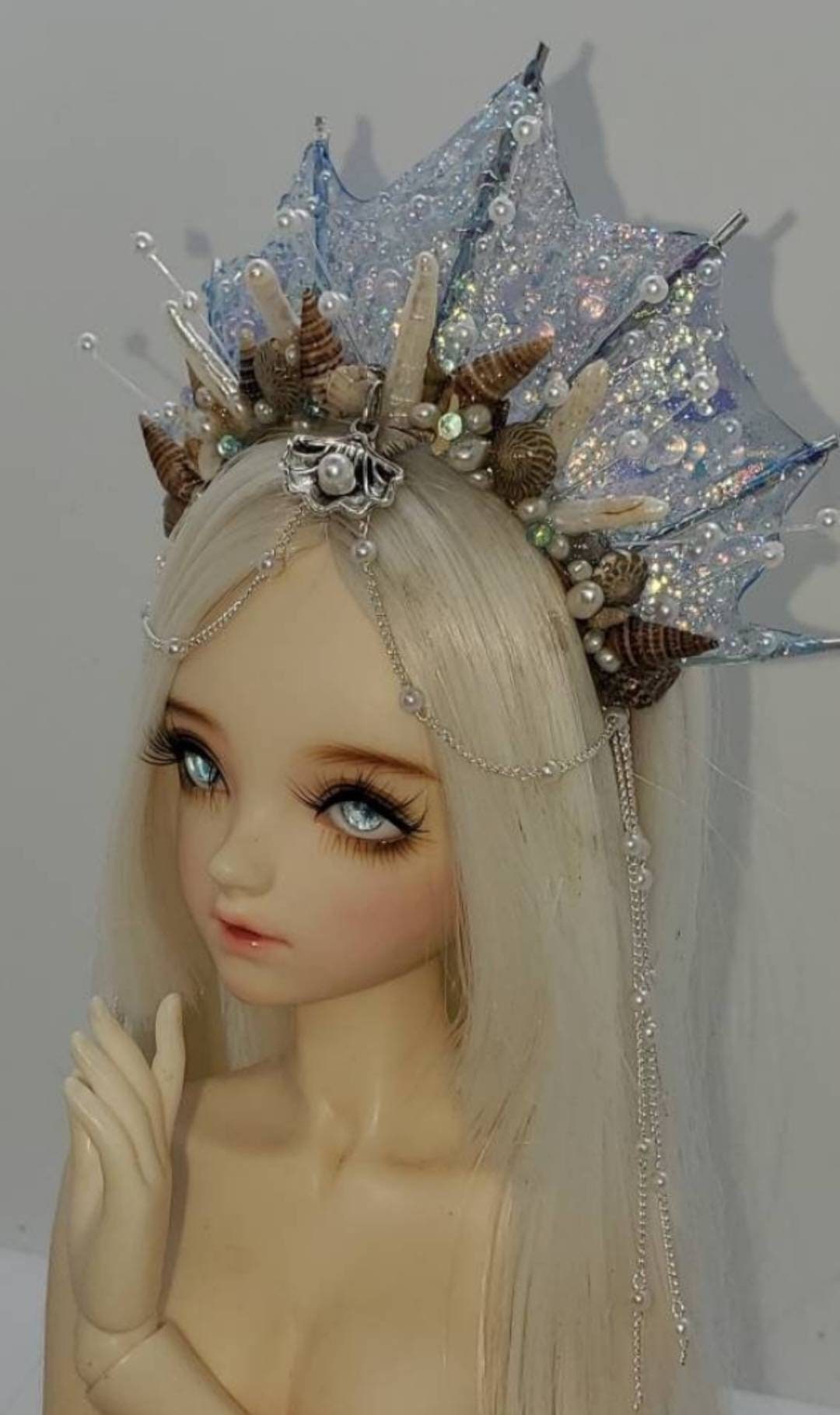 Fantasy BJD Mermaid Queen Crown / Headdress SD 1/3 Size Bjds - Etsy