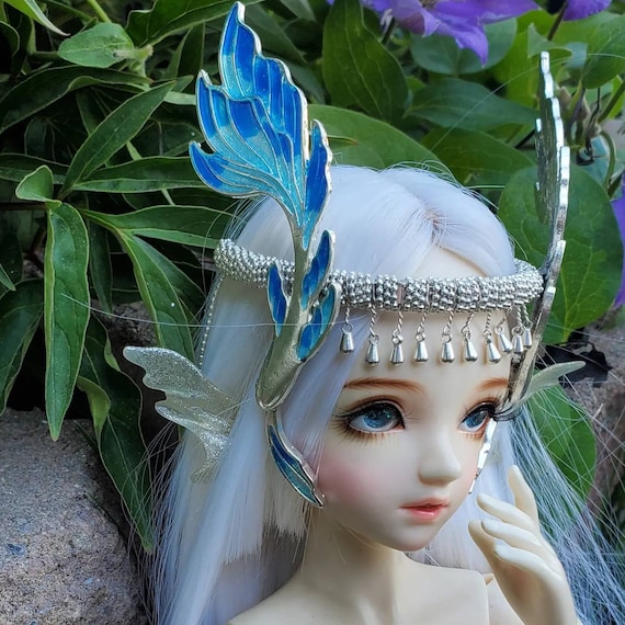 Fantasy BJD water Element Crown - Etsy Australia