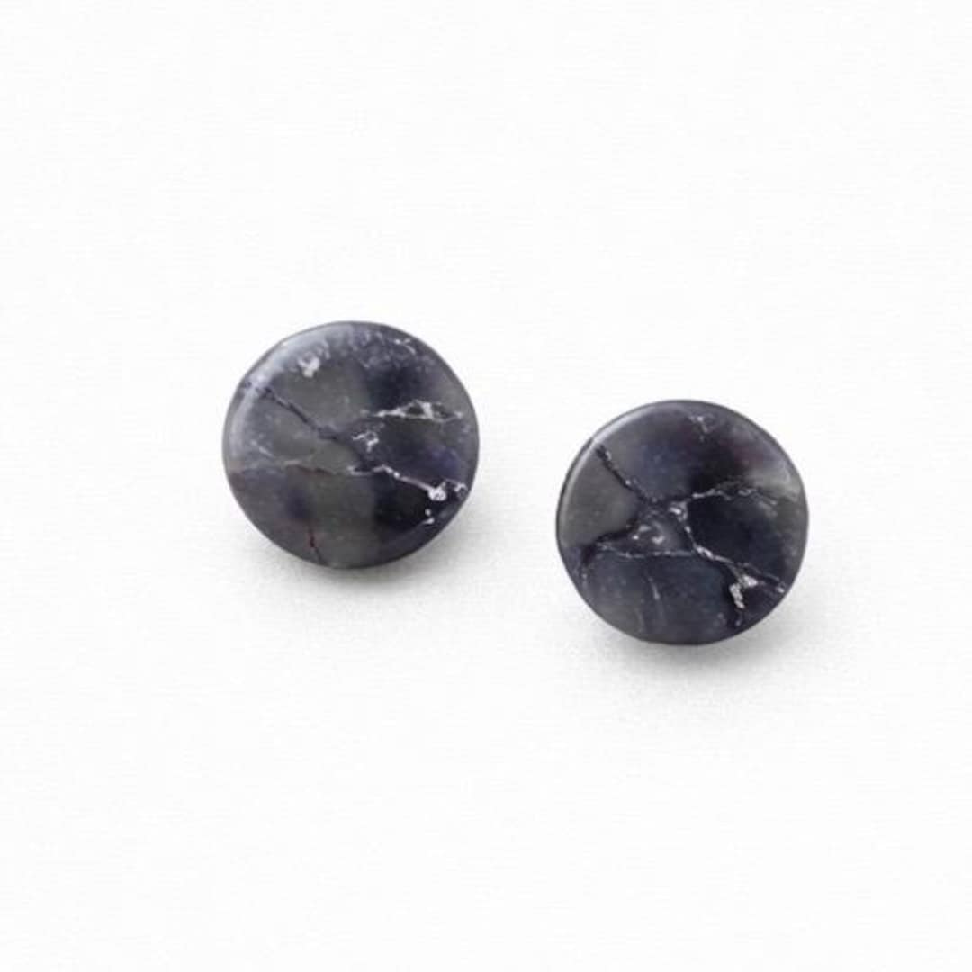Obsidian Veil Studs - Etsy