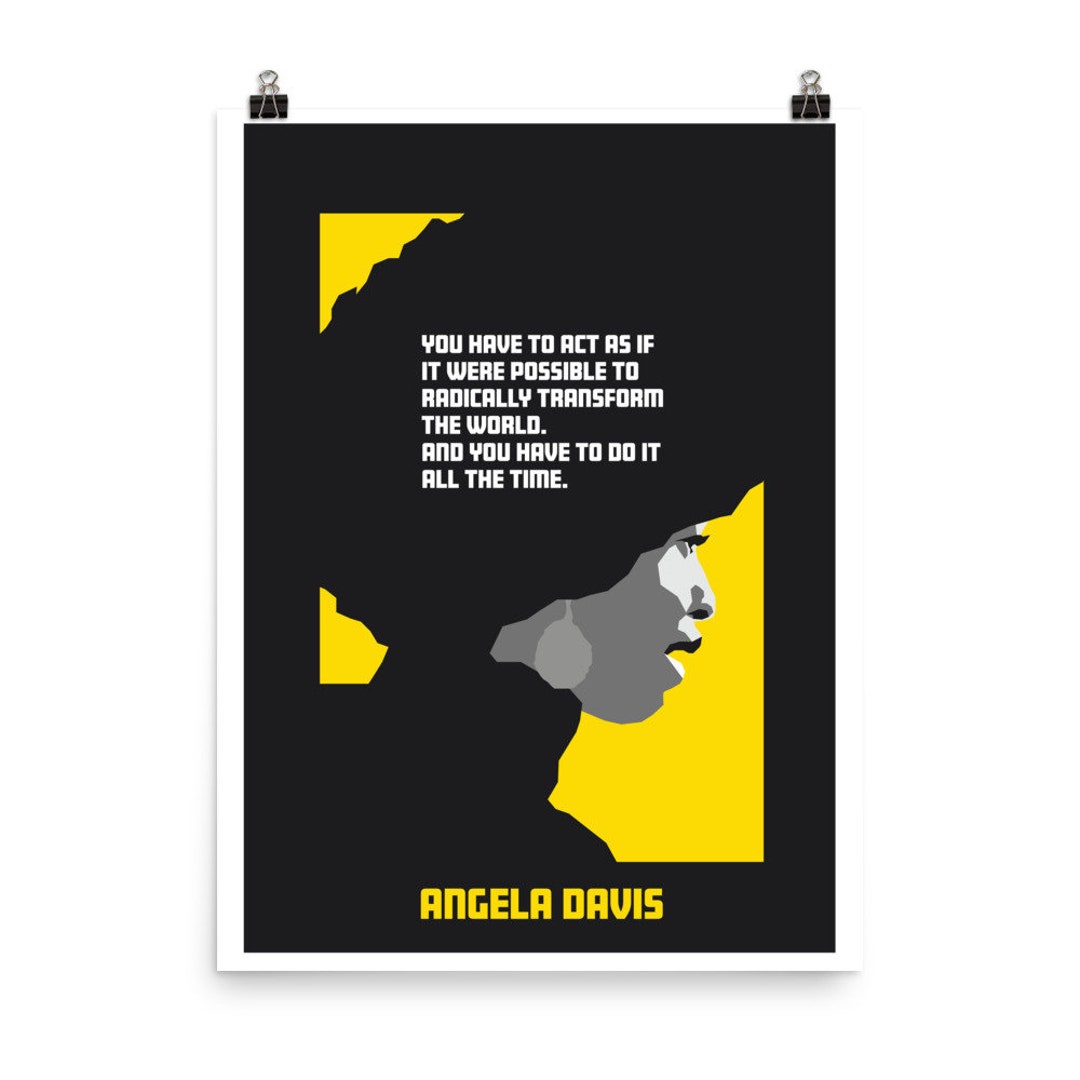 ANGELA DAVIS Quote Poster Fine Art Print - Etsy