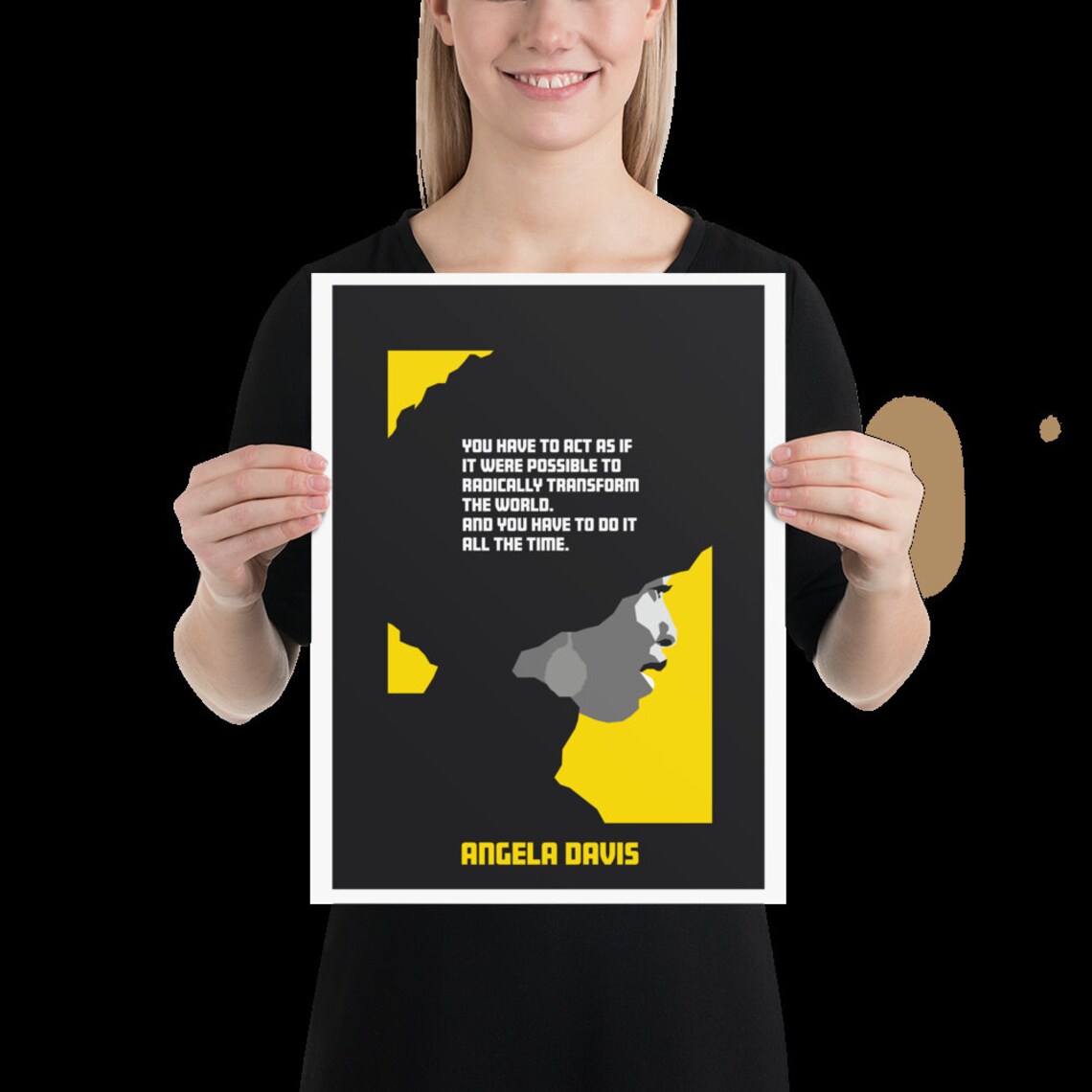 ANGELA DAVIS Quote Poster Fine Art Print | Etsy