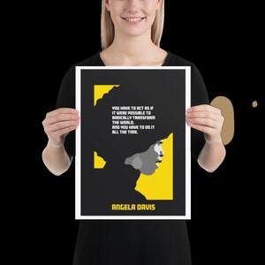 ANGELA DAVIS Quote Poster Fine Art Print - Etsy