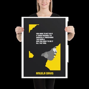 ANGELA DAVIS Quote Poster Fine Art Print - Etsy