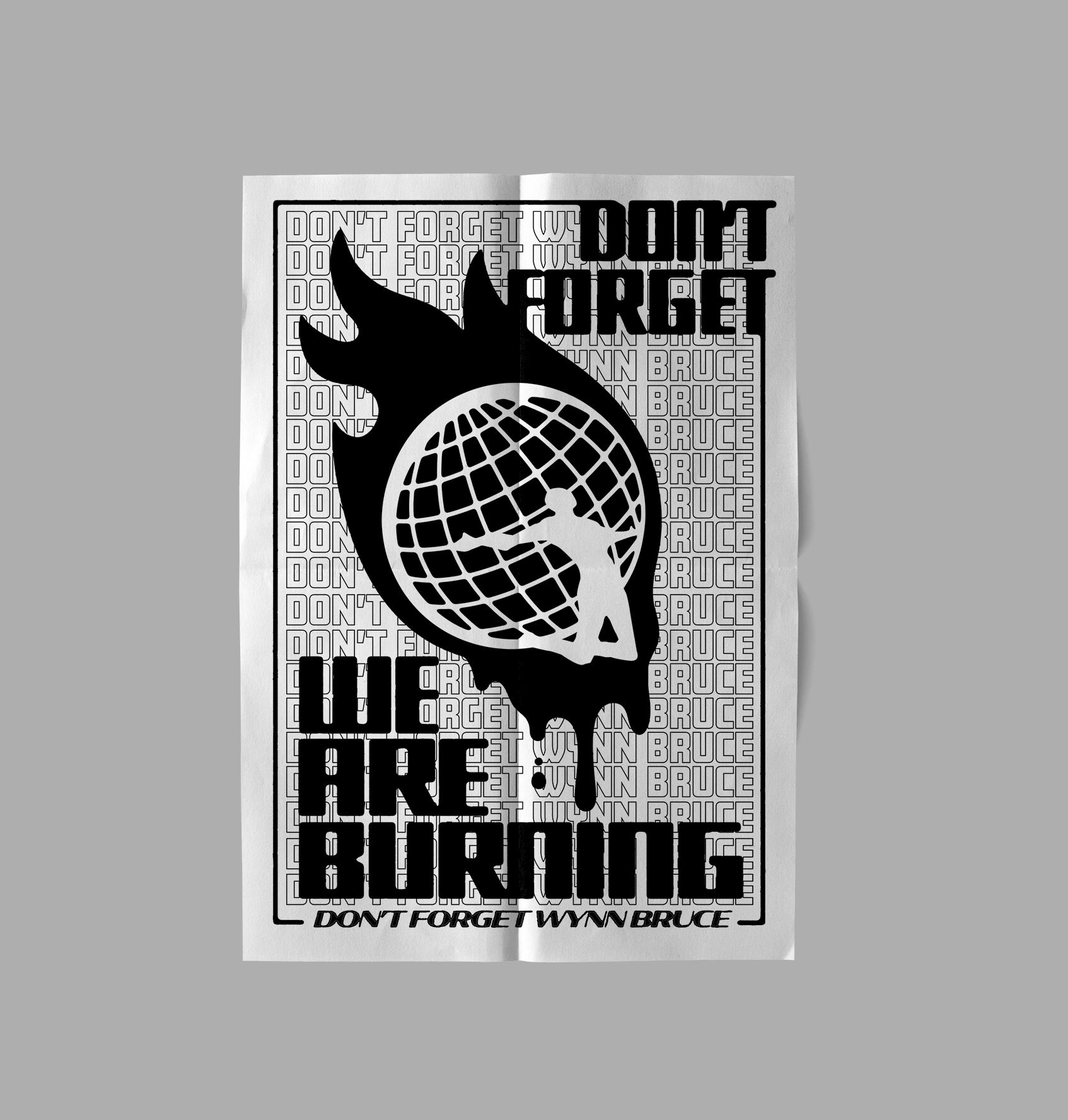 Don't Forget We Are Burning Poster PRINT OUT - Etsy