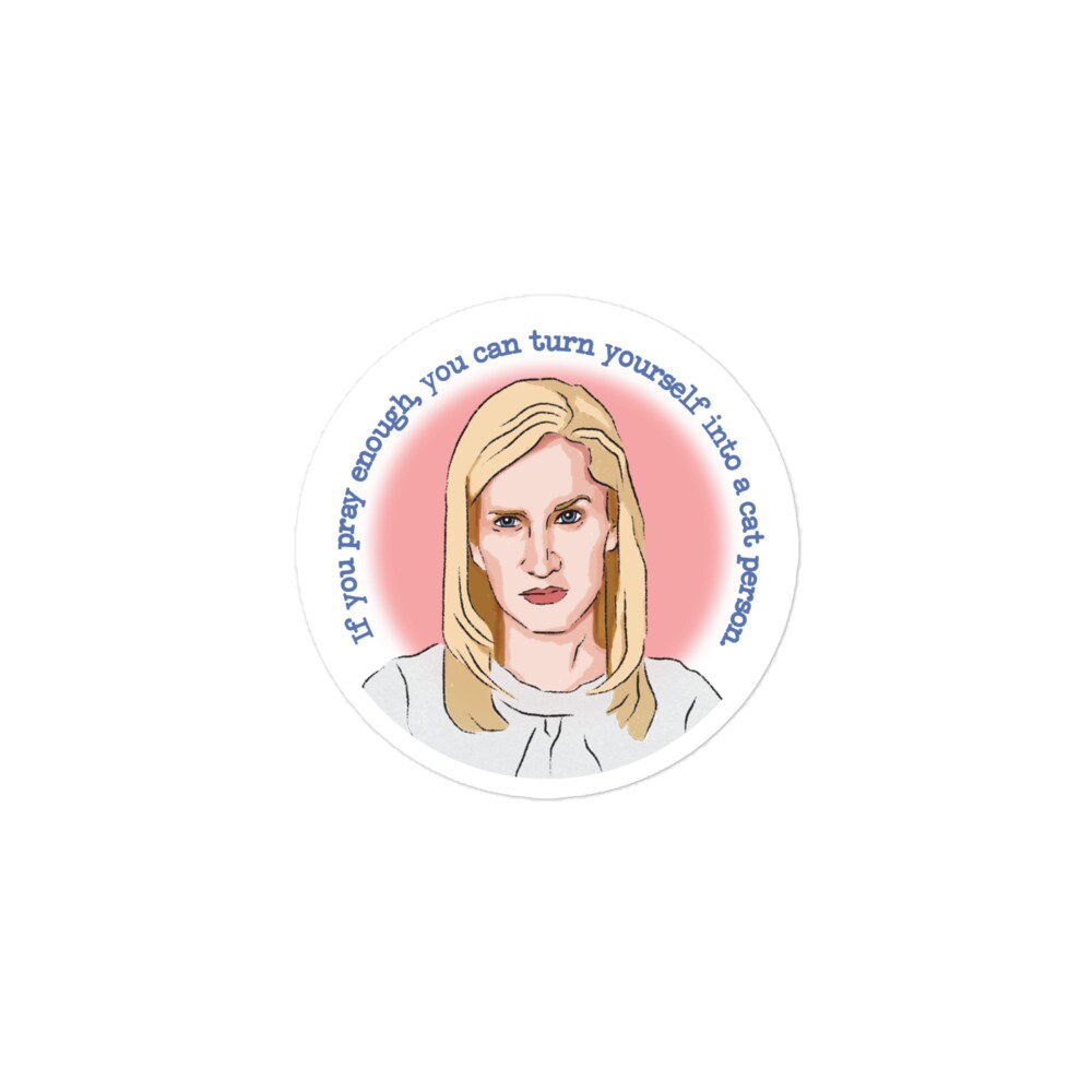 Angela Martin "cat Person" the Office Quote Vinyl Sticker - Etsy