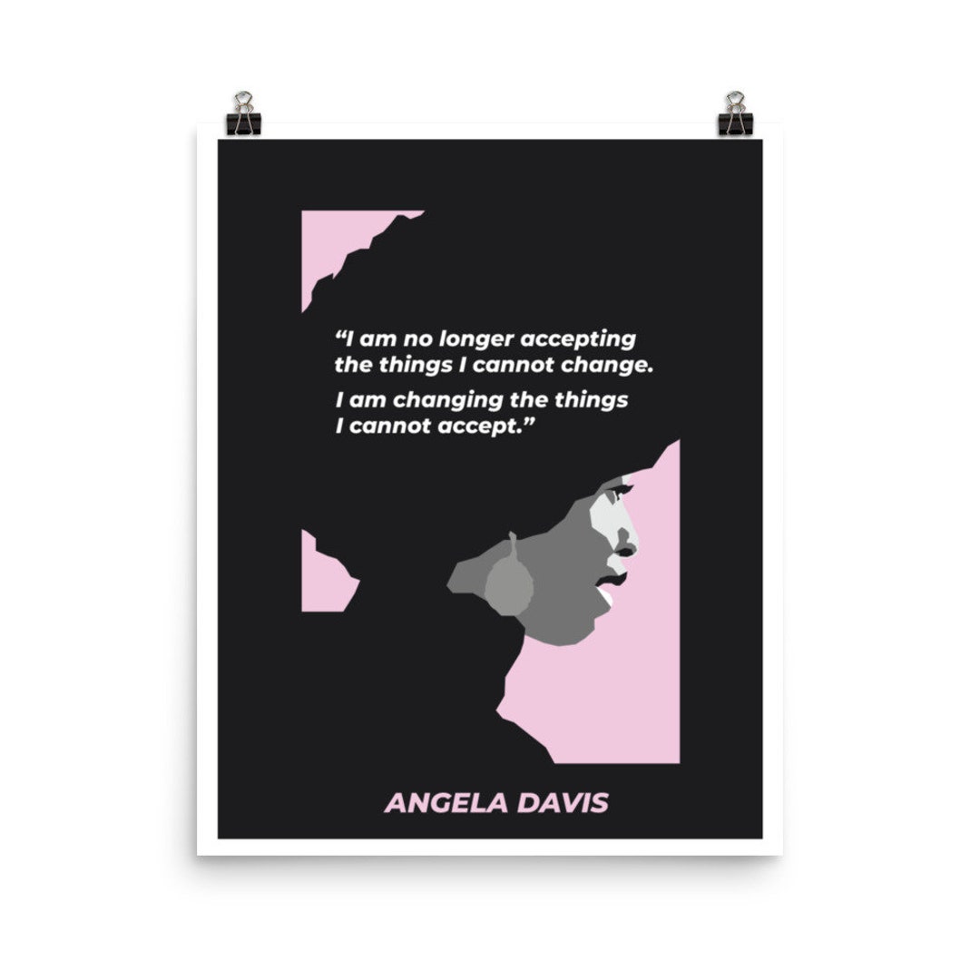 Angela Davis "i Cannot Except" Quote Fine Art Poster - Etsy