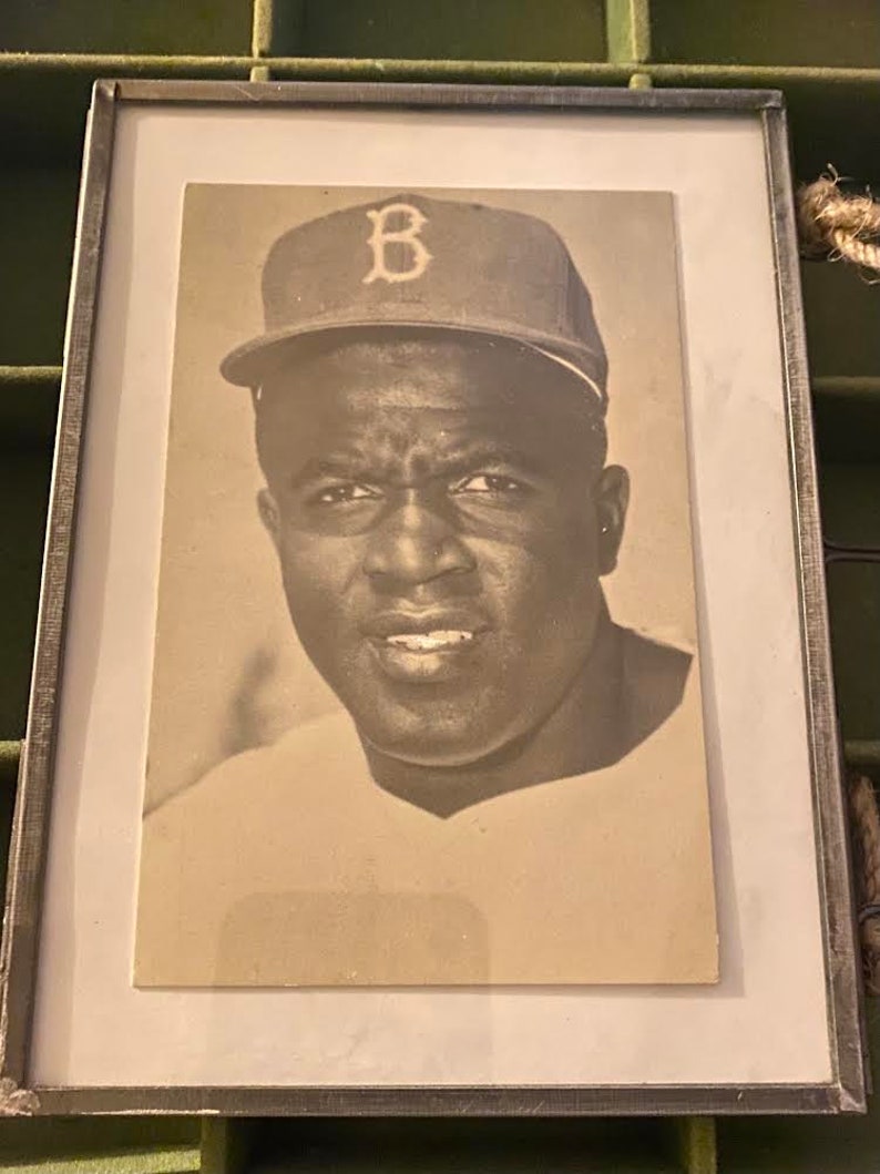 1950s Jackie Robinson Yankee Stadium Card - Etsy