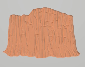 Set of 6 PINE TREES separate stl files for CNC carving or 3D | Etsy