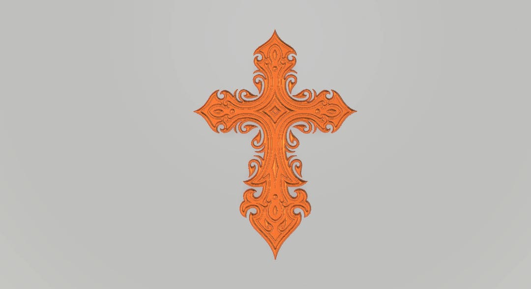 Gothic Cross, Stl File for CNC Carving or 3D Printing - Etsy