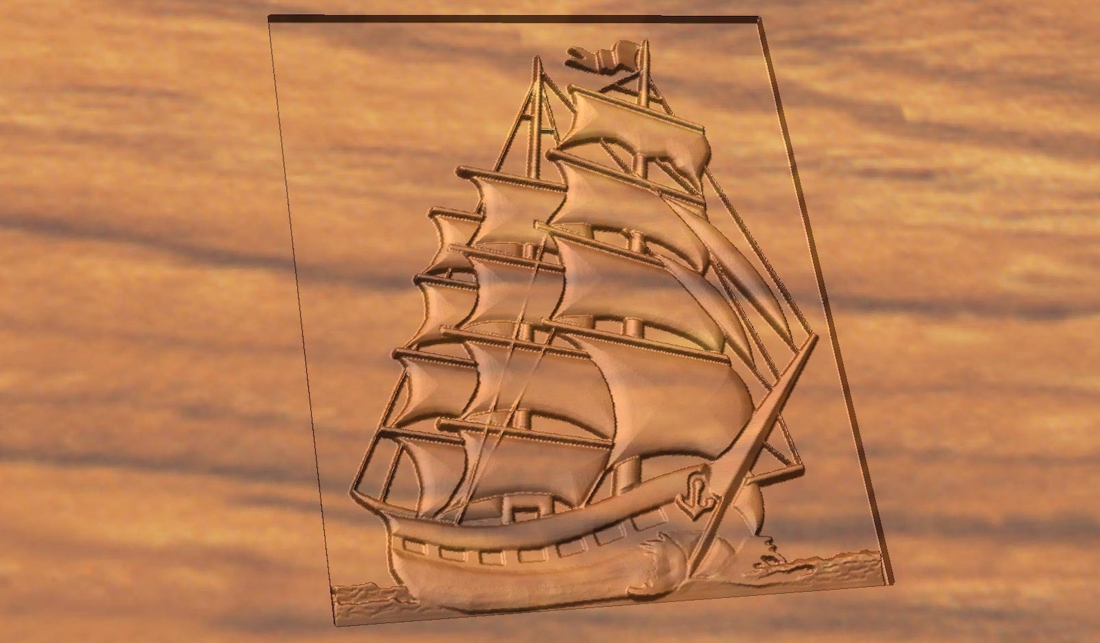 Tall Ship 2, Stl File for CNC Carving or 3D Printing - Etsy