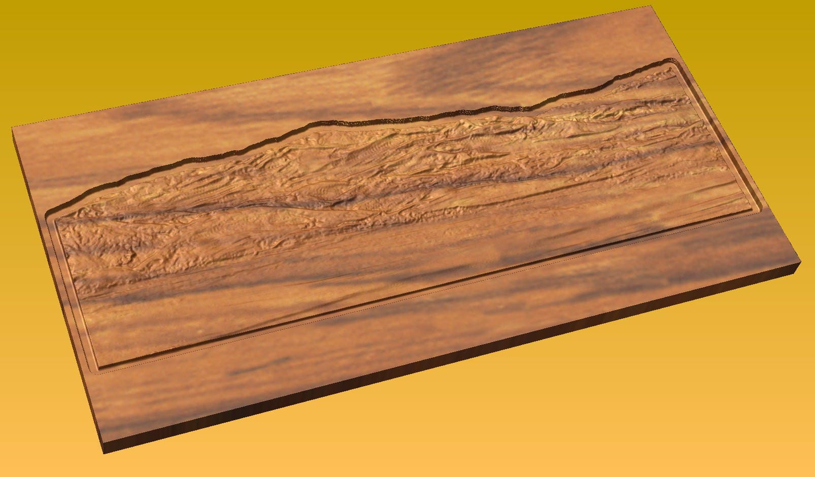 Desert Mountains, Stl File for CNC Carving or 3D Printing - Etsy