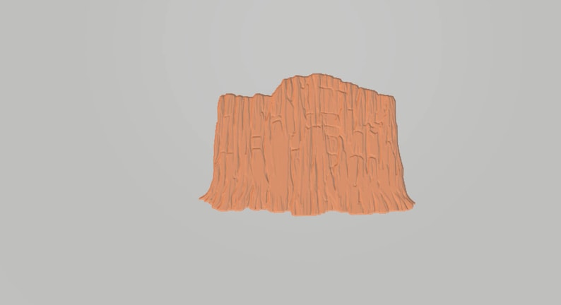 2 Nicely Detailed CLIFF SIDES, Stl Files for CNC Carving or 3D Printing ...