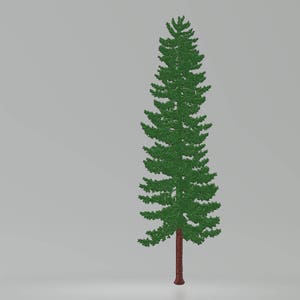 Set of 6 PINE TREES, Separate Stl Files for CNC Carving or 3D Printing ...