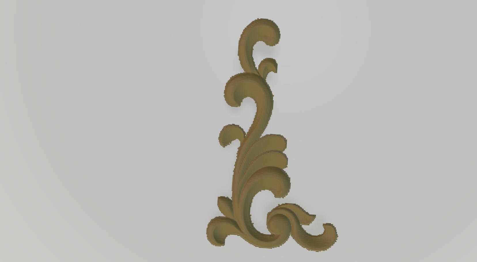 Set of 3 Ornate Corner Scrolls, Stl Files for CNC Carving or 3D ...