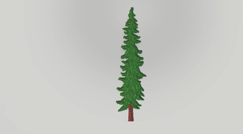 Set Of 6 Pine Trees Separate Stl Files For Cnc Carving Or 3d Printing