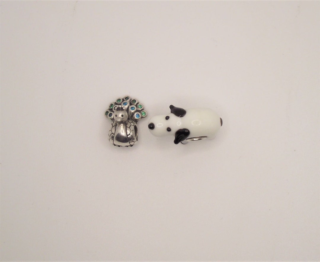 Retired Pandora pretty as a Peacock and - Etsy