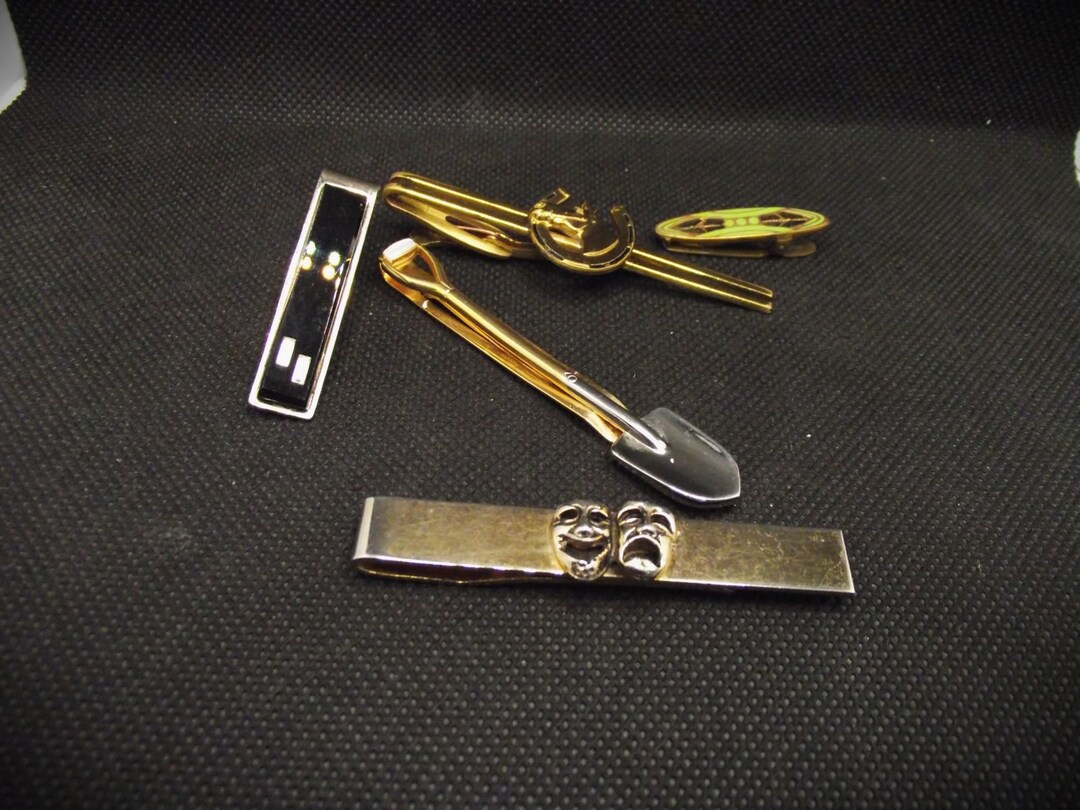 Lot of 5 Vintage 1930-1960 Tie Bars - Etsy