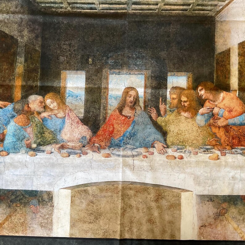 Last Supper Fabric Panel Quilting 24 X 44 Banner Religious Scene - Etsy