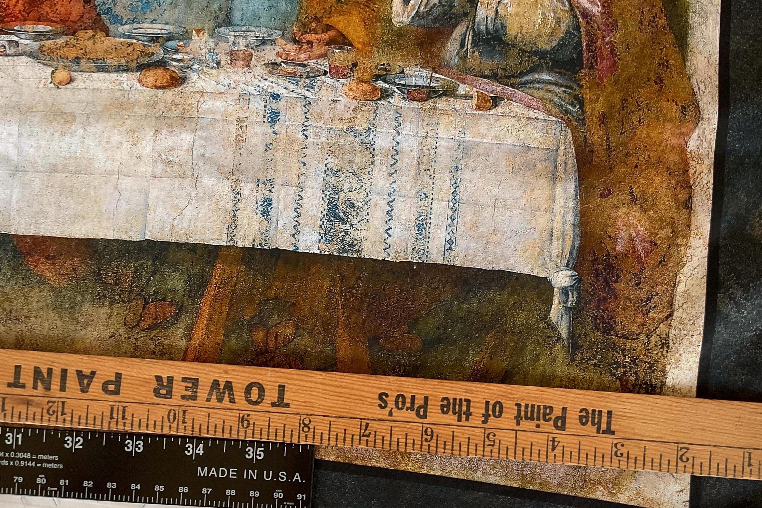 Last Supper Fabric Panel Quilting 24 X 44 Banner Religious Scene - Etsy