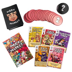 Piggy Market Fun Party Game - Auctioning Card Game of Social Strategy ...