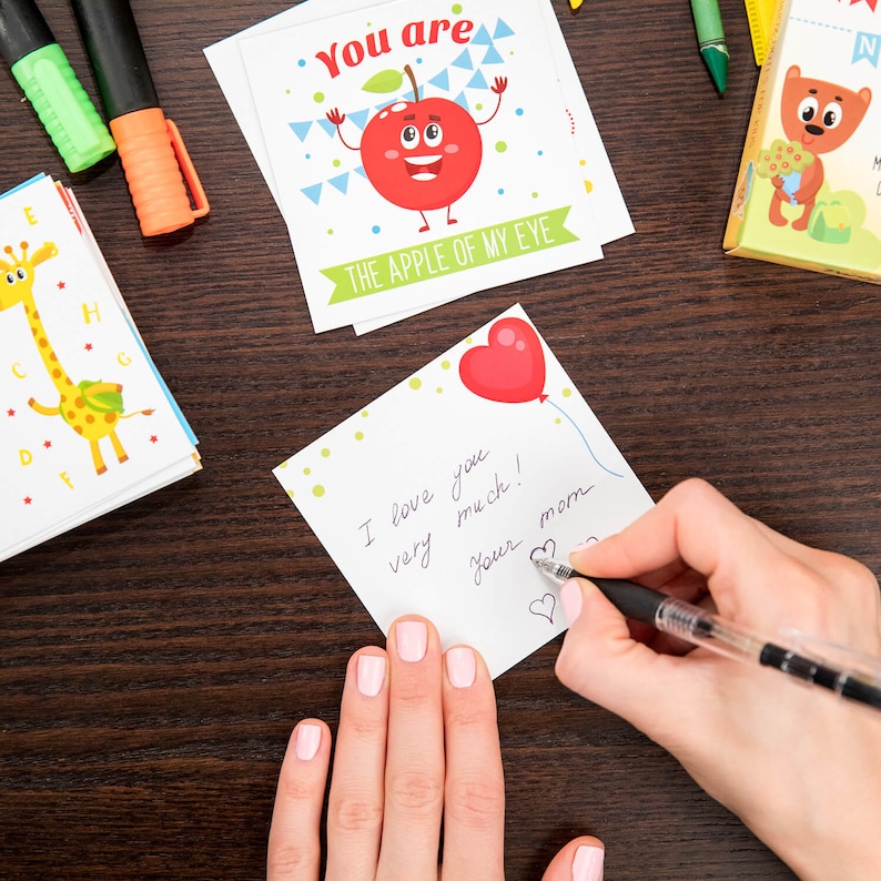 Lunch Box Notes for Kids - 60 Cute Inspirational and Motivational ...