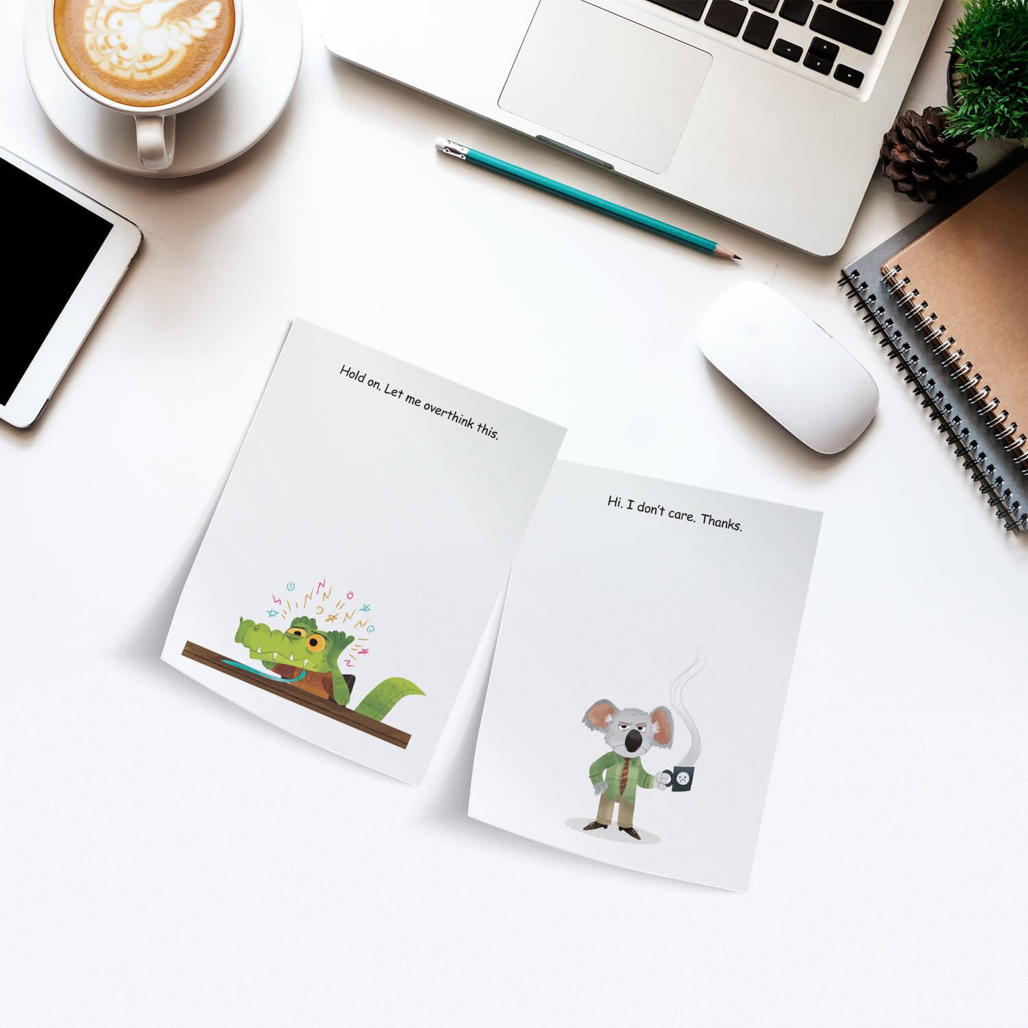 Funny Office Sticky Note Pads Bundle 4 Fun Notepad Designs - Etsy