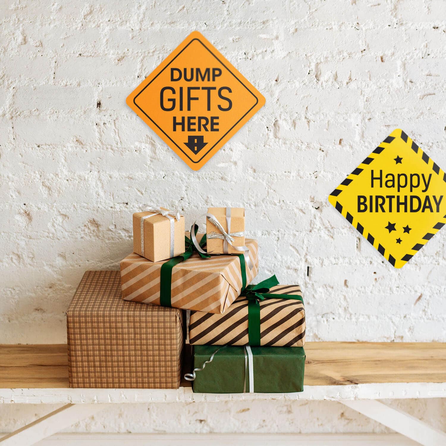 Construction Birthday Party Supplies Signs 12 Double Sided | Etsy