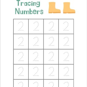 Numbers Tracing Printables 0 to 9, Pre-k & Kindergarten Handwriting ...