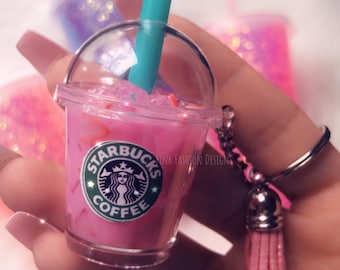 Pink Drink Starbucks Keychain - Etsy