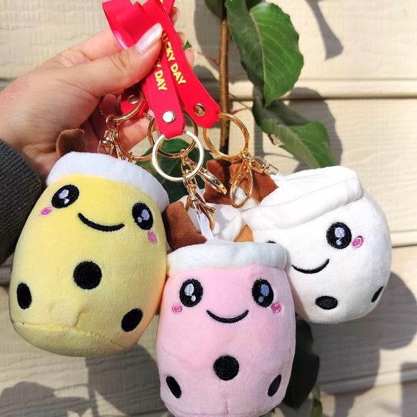 Boba Tea Keychain - Etsy