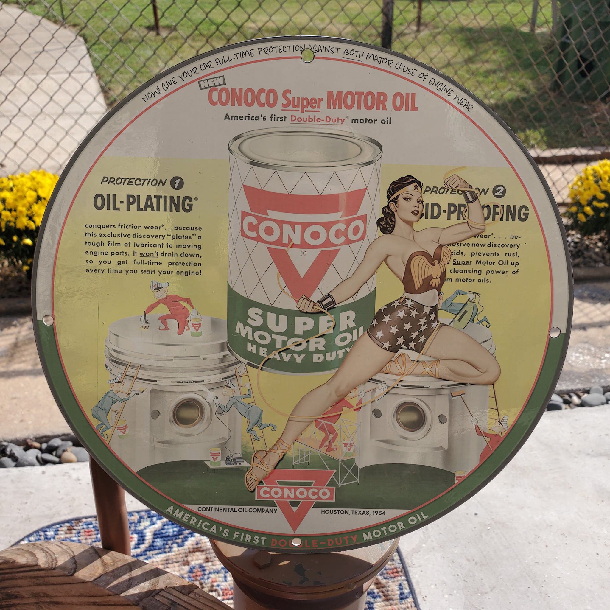 Conoco Porcelain Sign for sale | Only 3 left at -70%