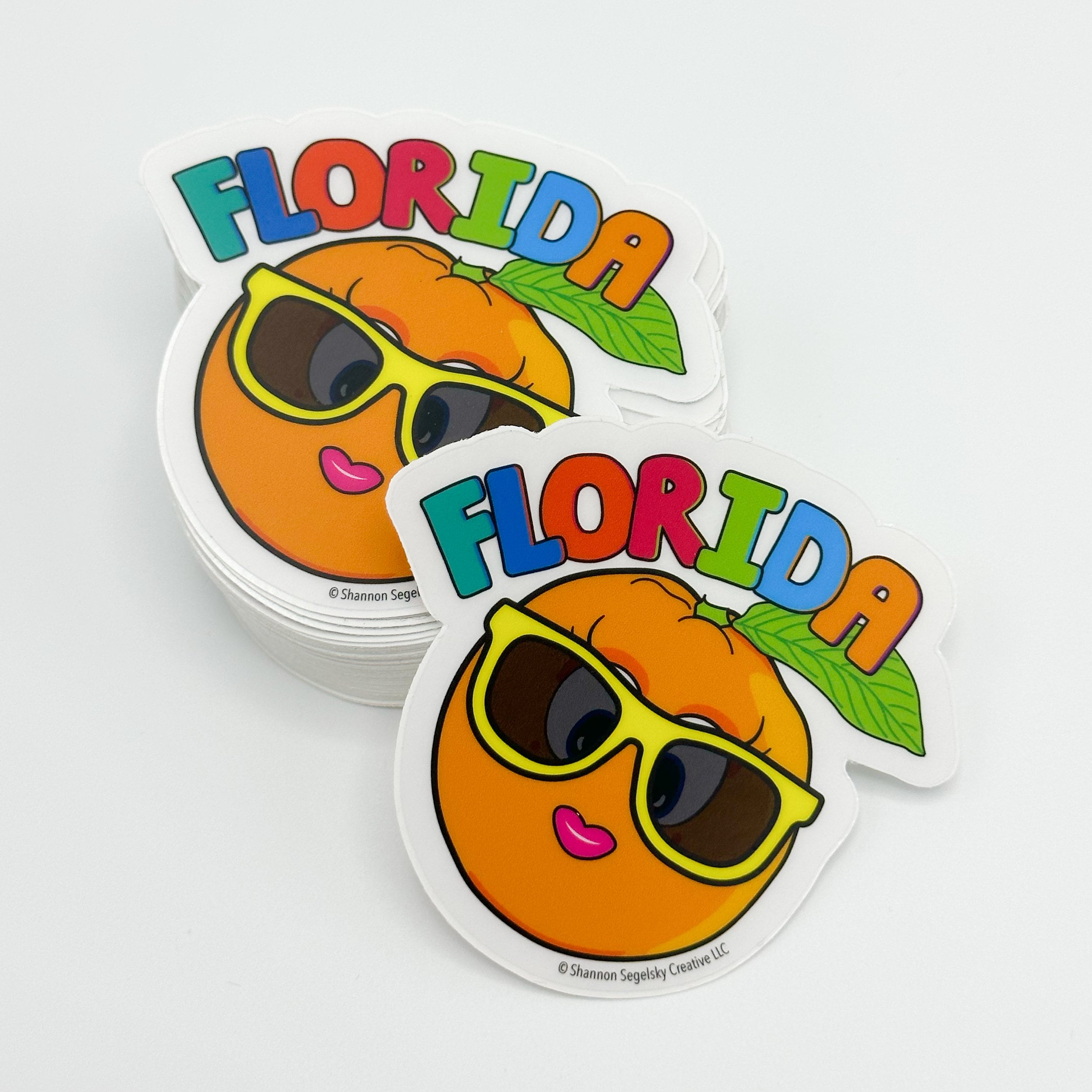 Florida Orange Clear Vinyl Sticker - Etsy
