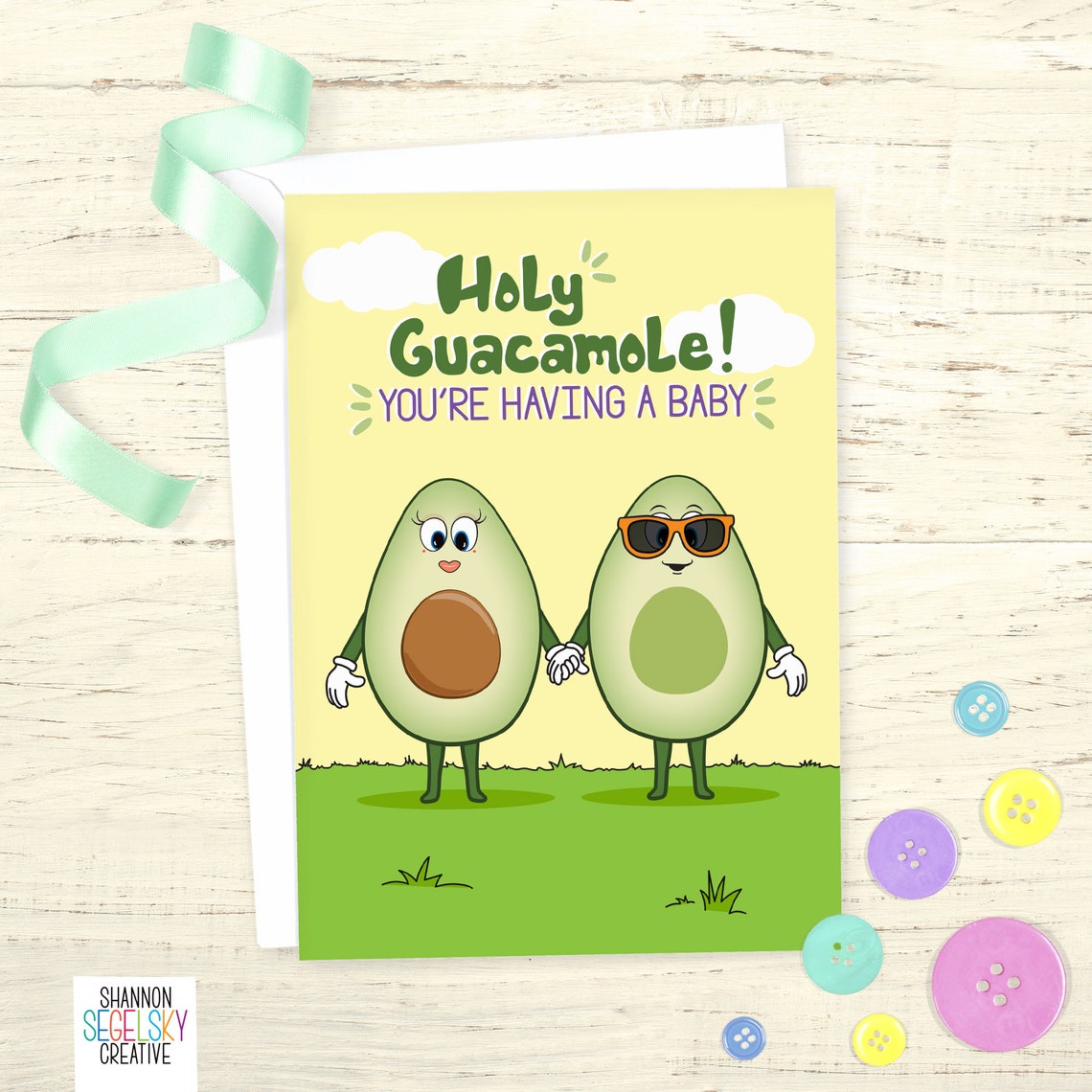 Holy Guacamole! You're Having a Baby Card - Etsy