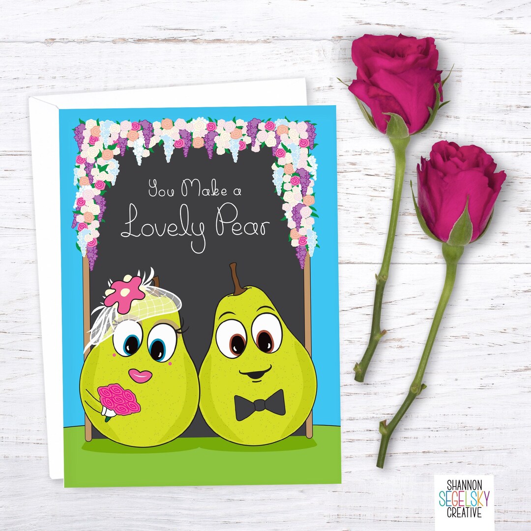 You Make a Lovely Pear Card - Etsy