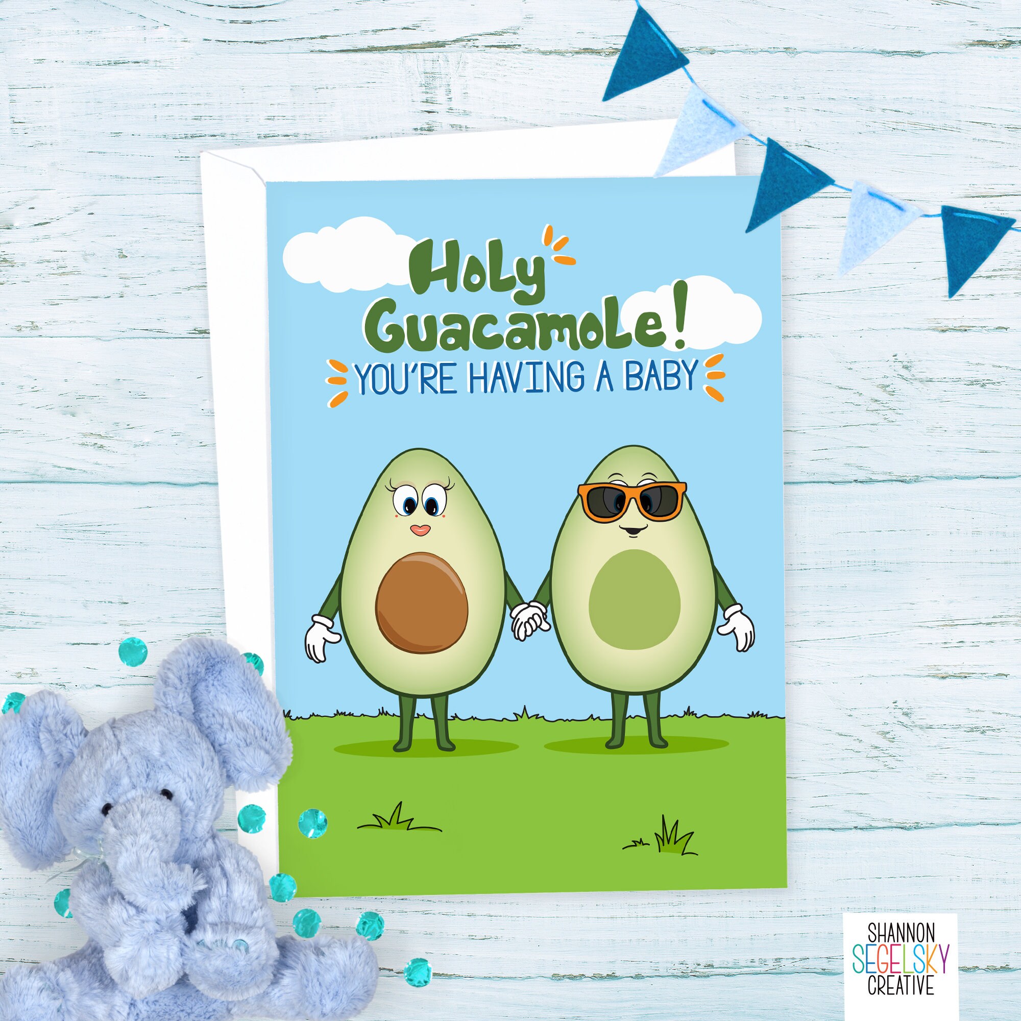 Holy Guacamole! You're Having a Baby Card - Etsy
