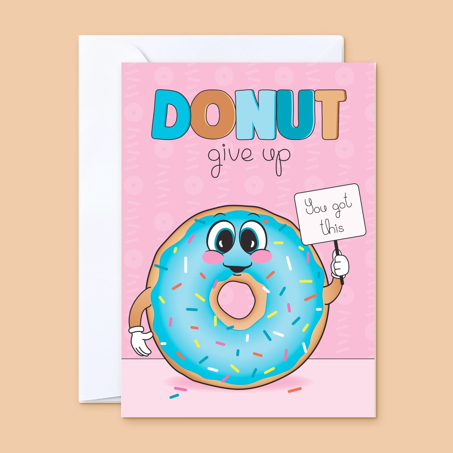 Donut Give up Card - Etsy