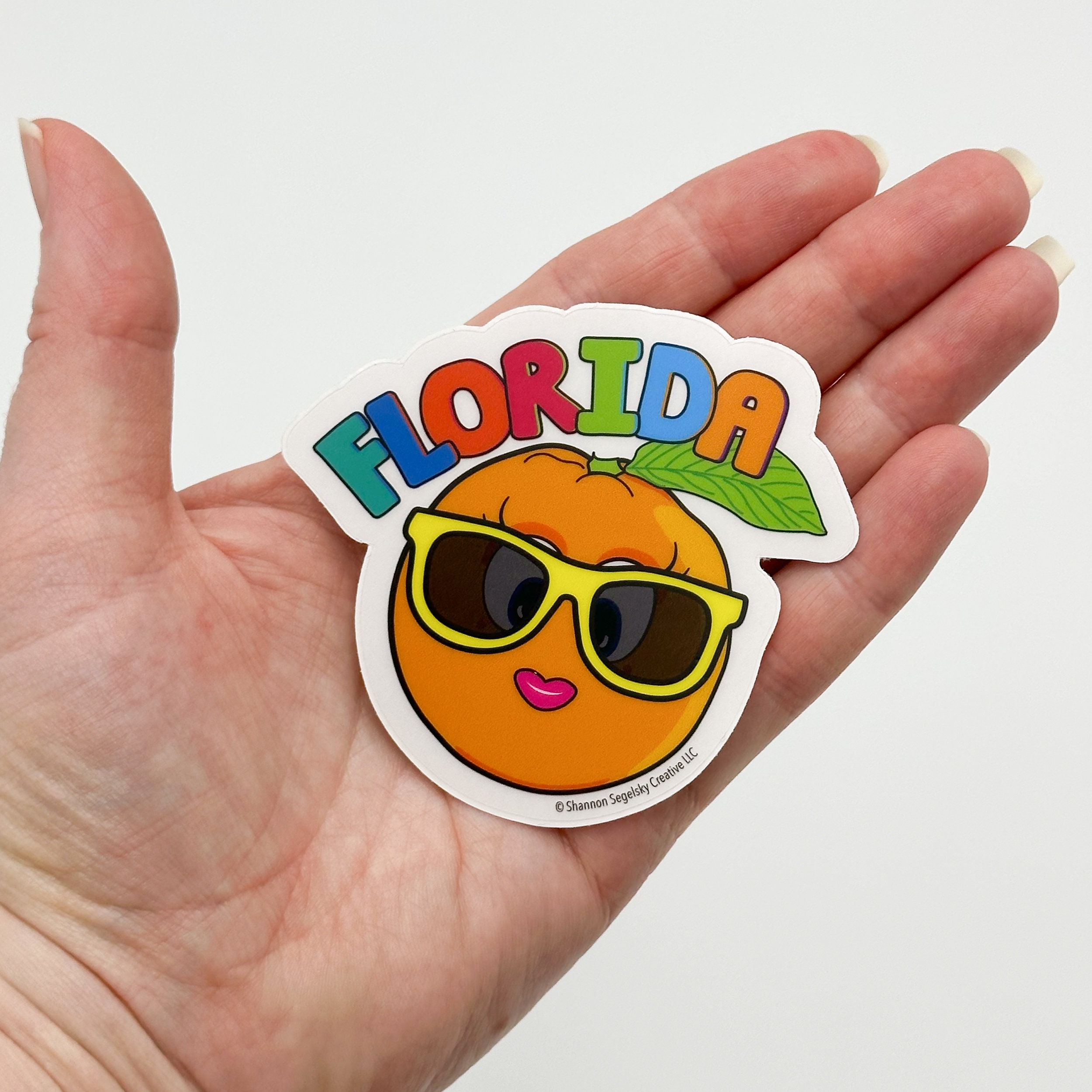 Florida Orange Clear Vinyl Sticker - Etsy