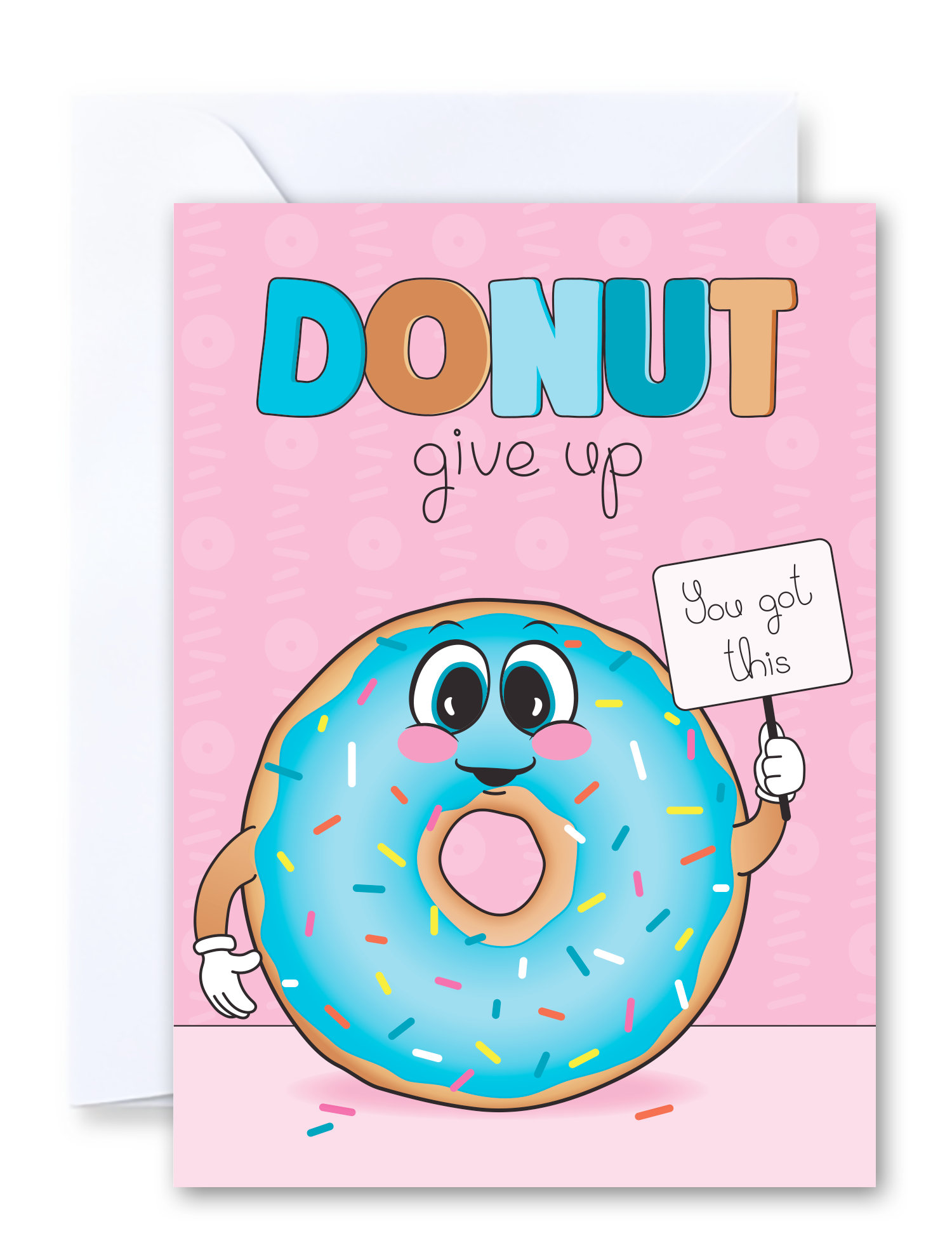 Donut Give up Card | Etsy