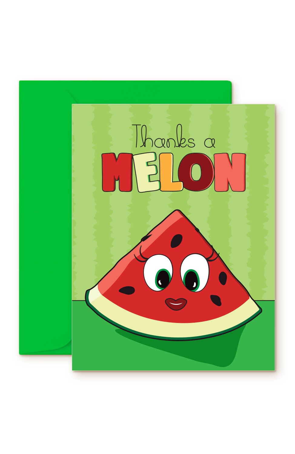 Thanks a Melon Card - Etsy