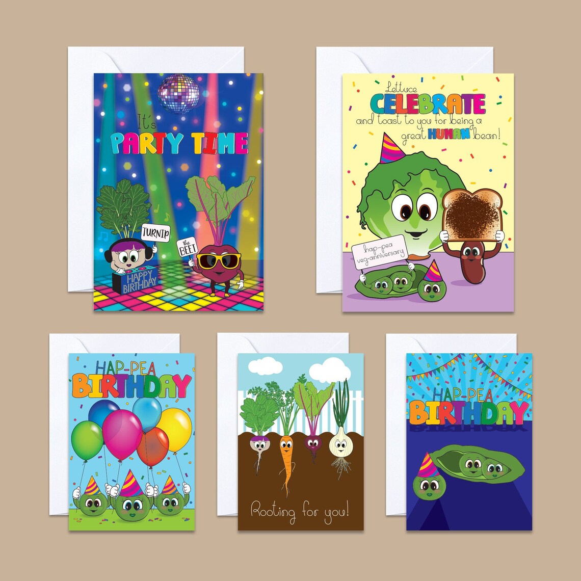 Celebration Cards Pack of 5 SAVE 10% - Etsy
