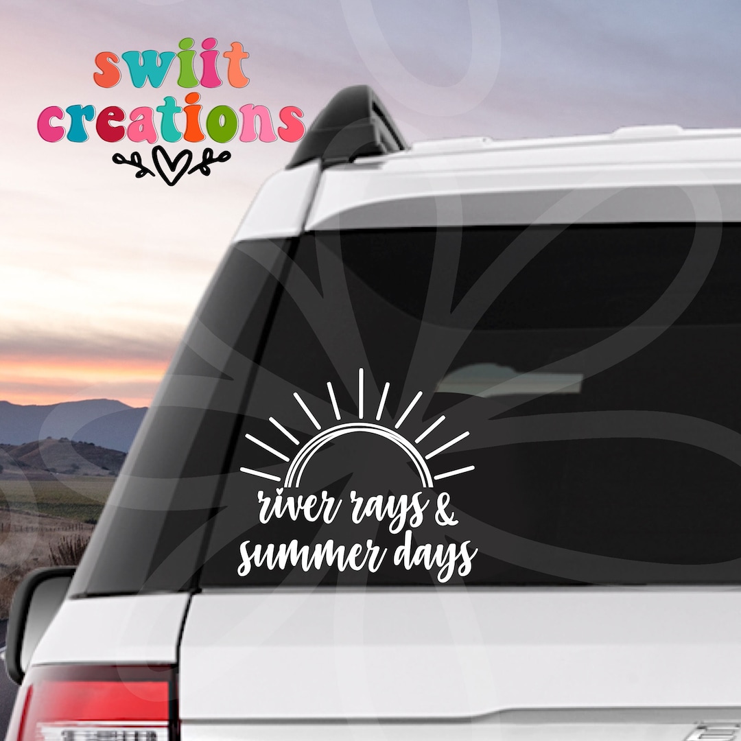 River Rays and Summer Days Decal, River Junkie Sticker, River Junkie ...