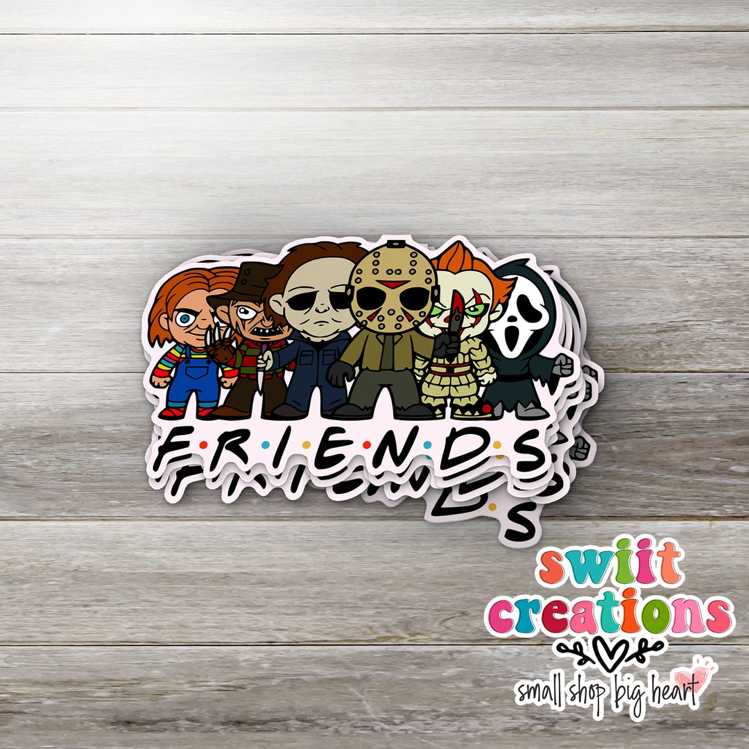 Horror Friends Sticker, Horror Movie Sticker, Horror Movie Sticker ...