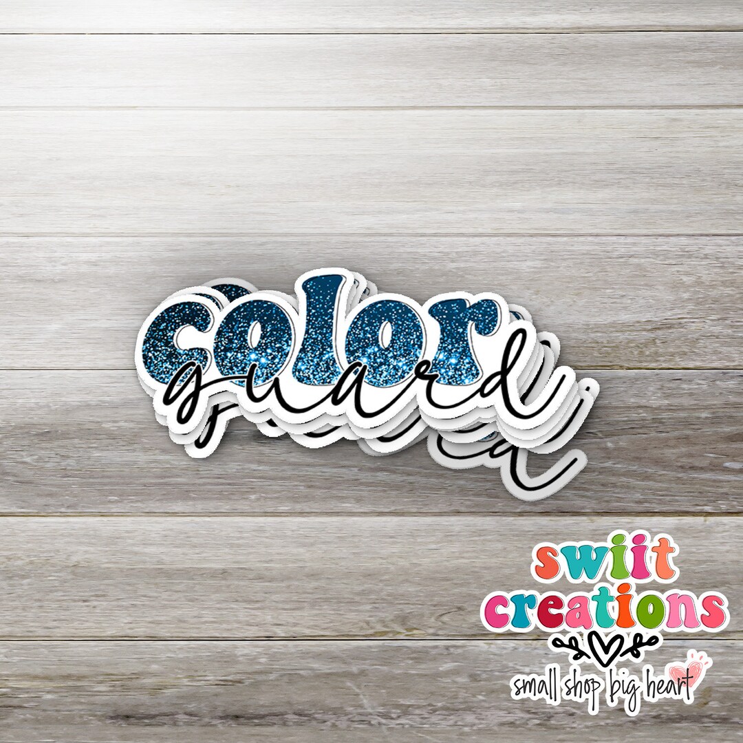 Color Guard Sticker Blue Marching Band Sticker Guard - Etsy