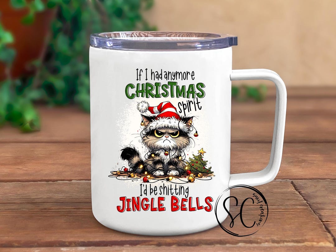 Christmas Spirit Jingle Bells Stainless Steel Double Walled Tumbler ...