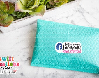 Facebook Personalized Stickers Fb Stickers Follow Me Stickers Shipping ...