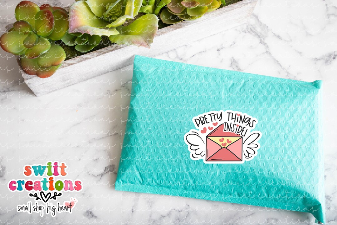 Pretty Things Inside Sticker, Small Business Sticker, Packaging Sticker ...
