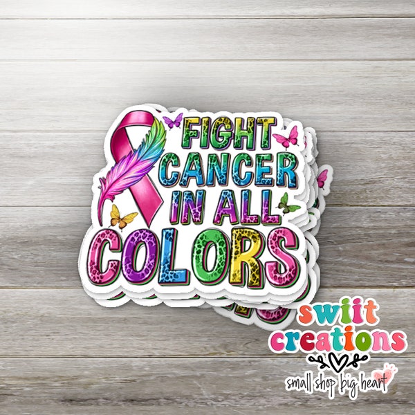Cancer in All Colors Svg - Etsy