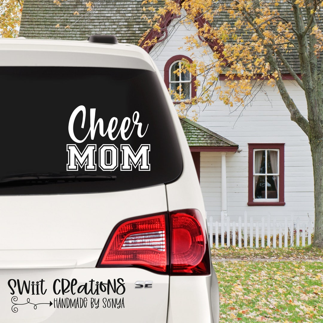 Cheer Mom Decal, Cheer Mom Sticker, Loud and Proud Cheer Mom, Bumper ...