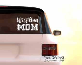 Wrestling Mom Decal Wrestling Decal Mom Decal Car Decal Tumbler Decal ...