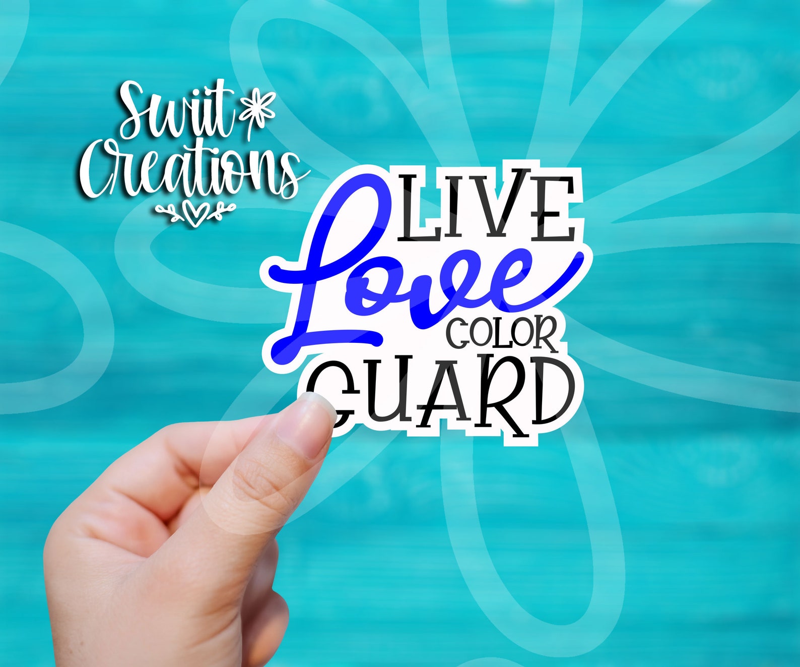 Color Guard Sticker Marching Band Sticker Messy Bun Band - Etsy